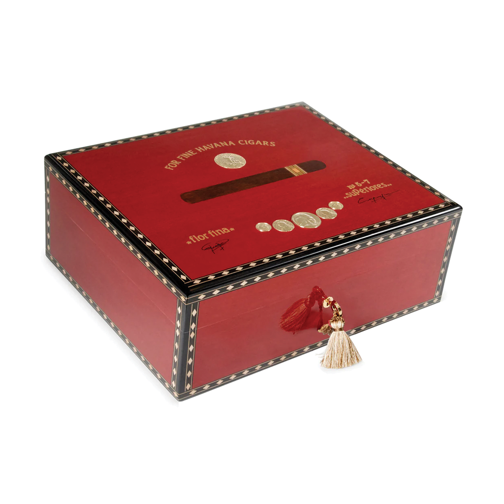 Elie Bleu Medals Red Sycamore - 120 Count Humidor – Davidoff London