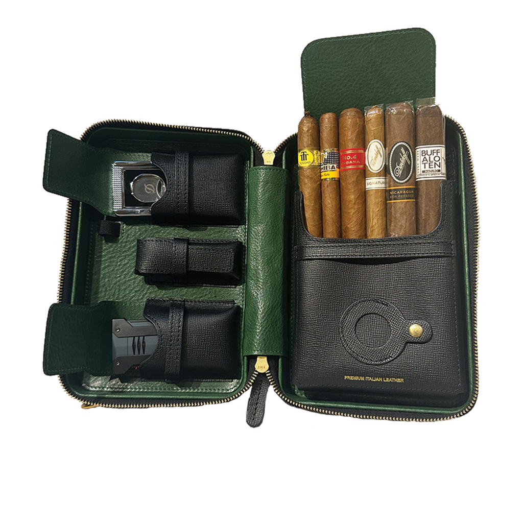 The Cigar Holder Nexus Case - Black & Green – Davidoff London