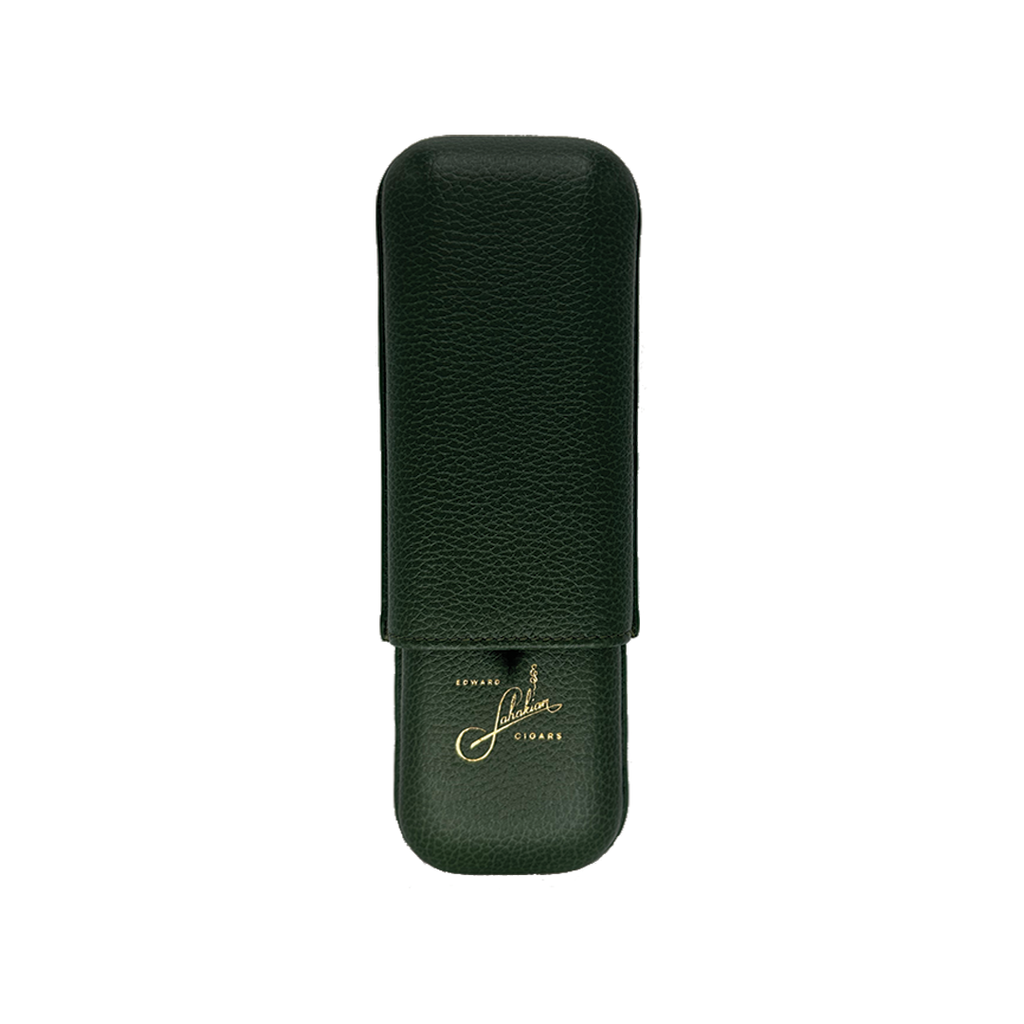 Edward Sahakian 2 cigar case - Green – Davidoff London