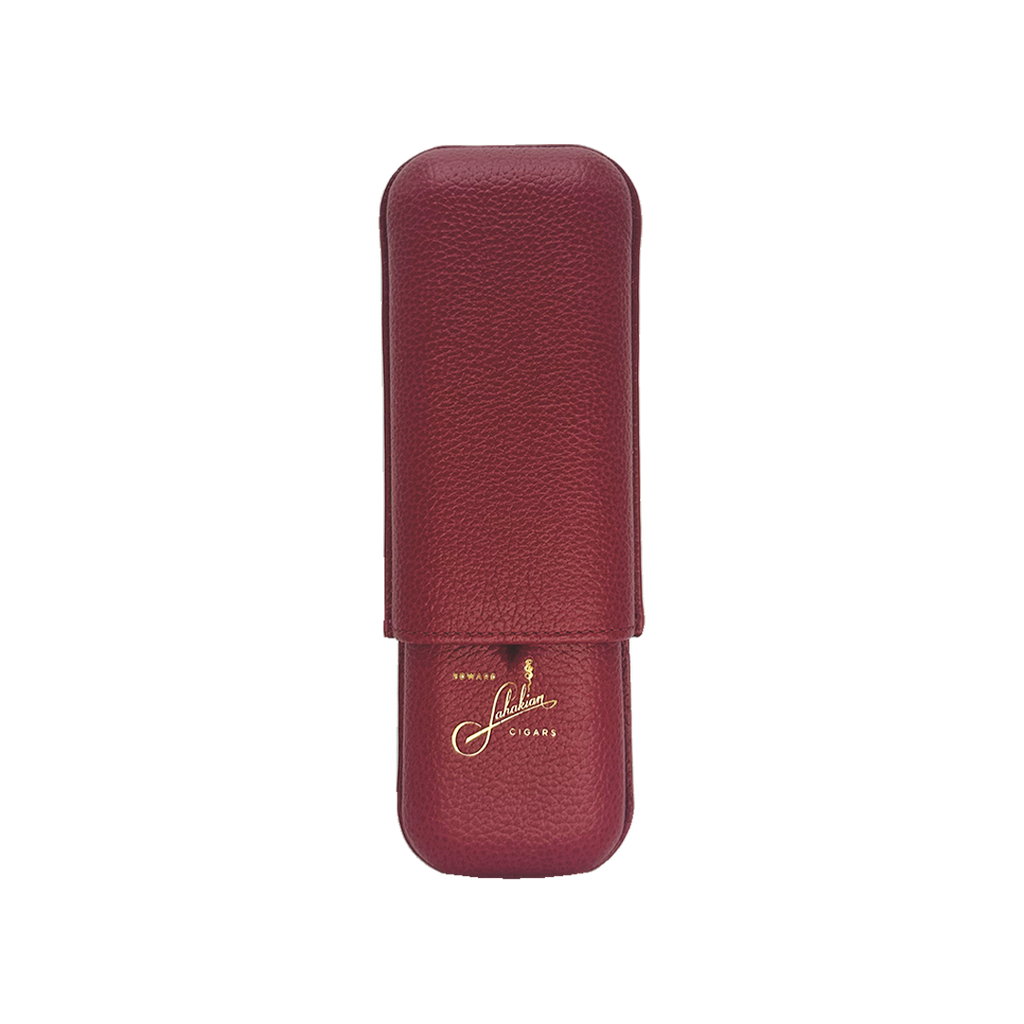 Edward Sahakian 2 cigar case - Red – Davidoff London
